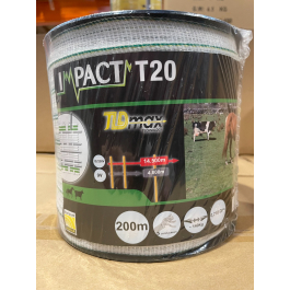 Impact 20mm x 200m Turbo Charged Tape | Electric Fencing Direct